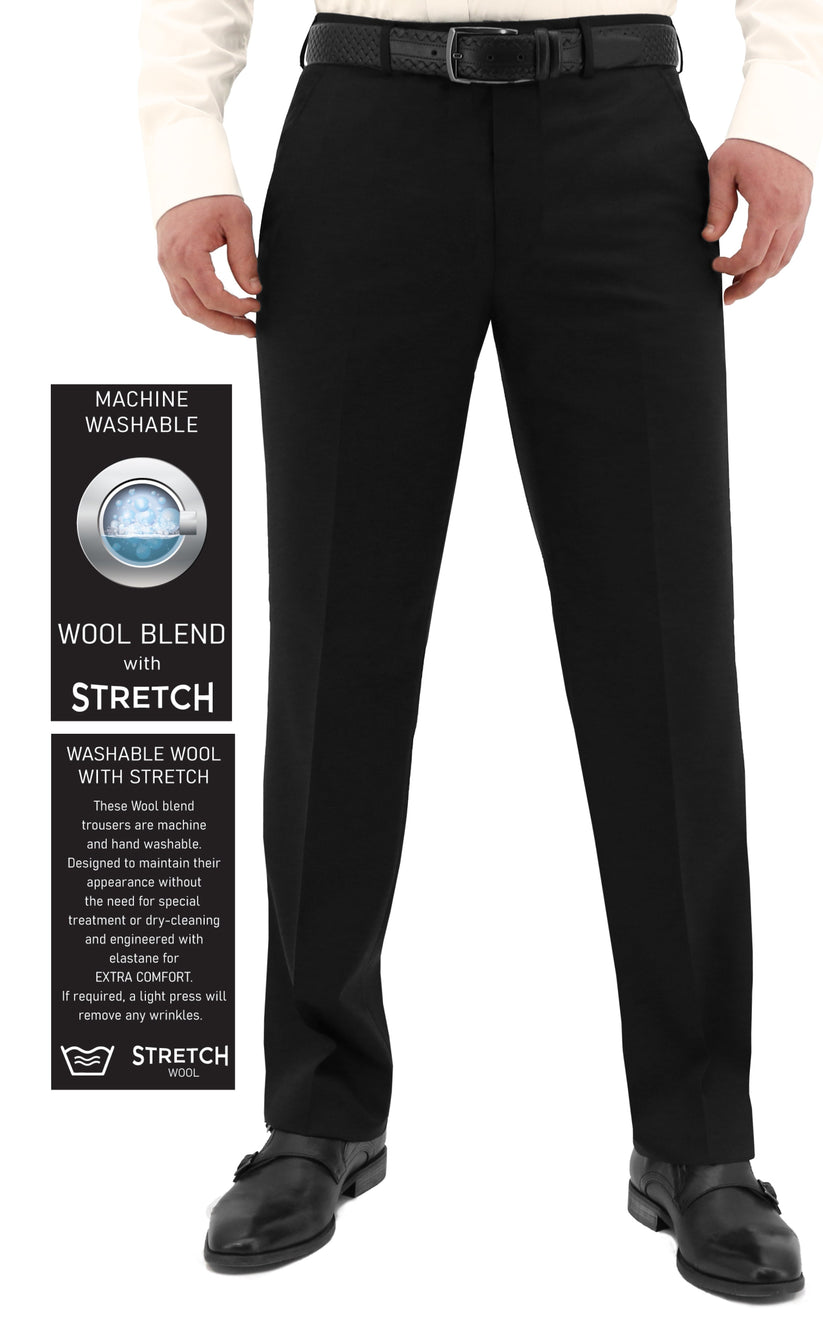 Lyon Machine Washable Wool Blend Trouser – Tony Barlow